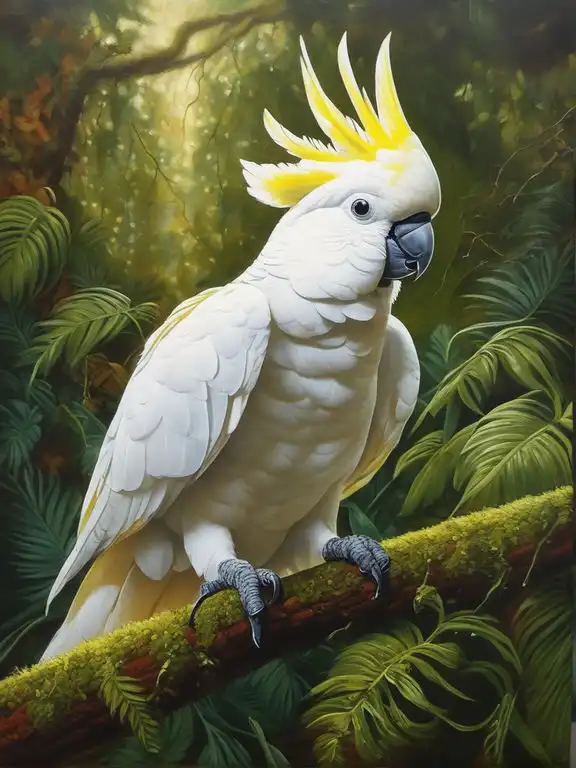 Cute Little Cockatoo Painting | Diamond Painting Kits