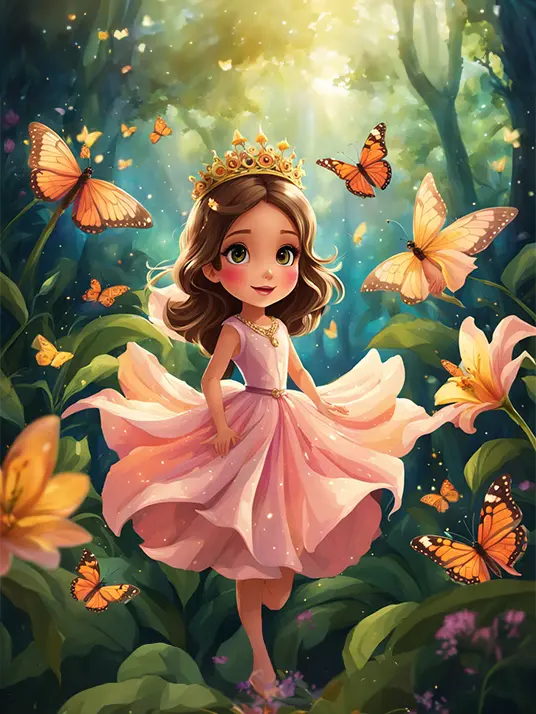 Butterfly Princess Painting | Diamond Painting Kits
