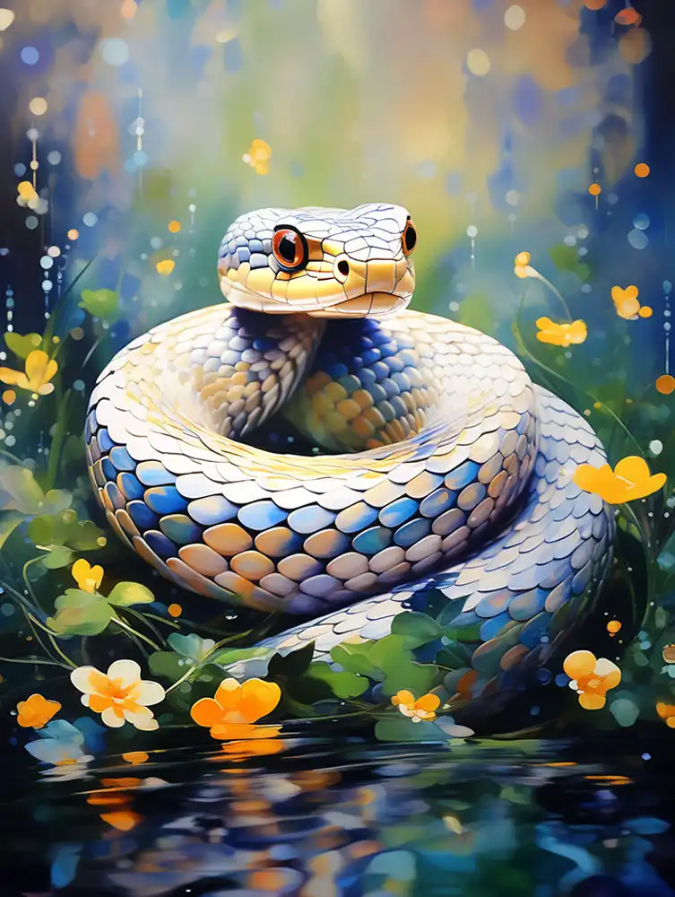 Painting Of Snake Painting | Diamond Painting Kits
