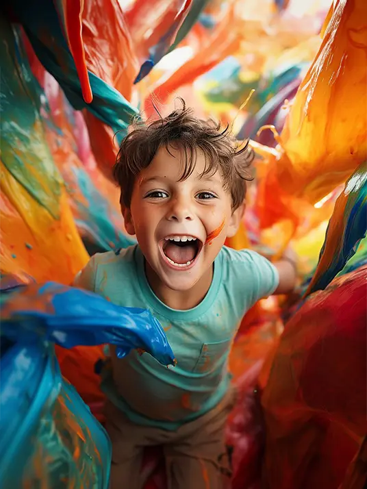 Boy Fun Painting Painting | Diamond Painting Kits