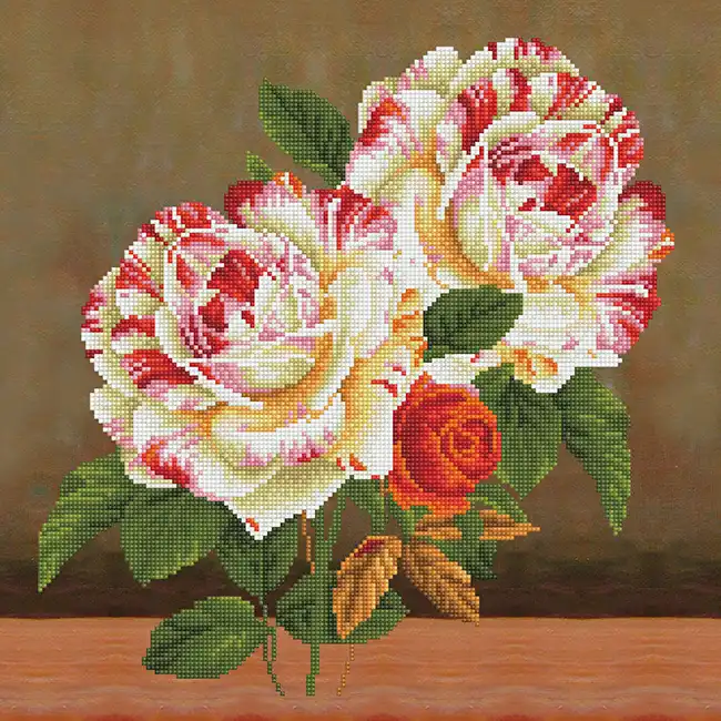 Roses Painting Painting | Art Of Diamond Painting