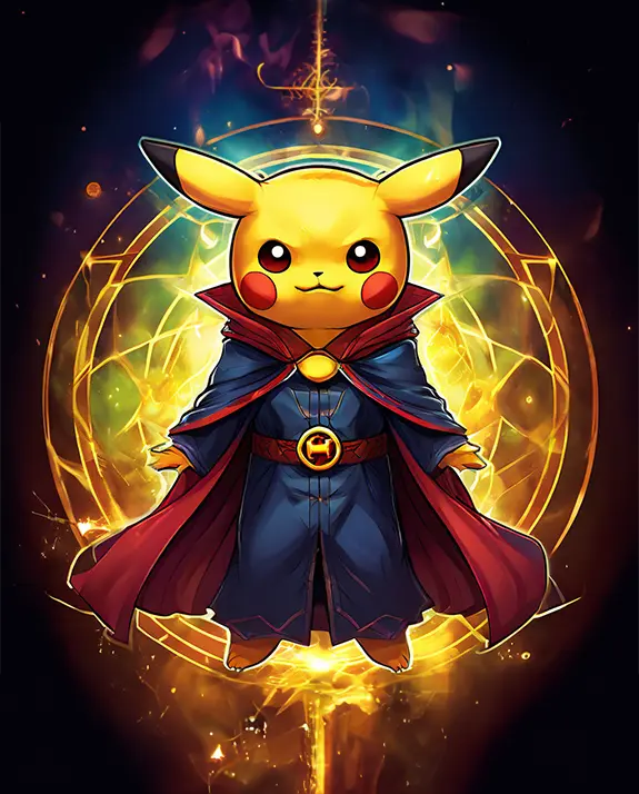 Mysterious Pikachu Pokemon Painting | Diamond Painting Kits