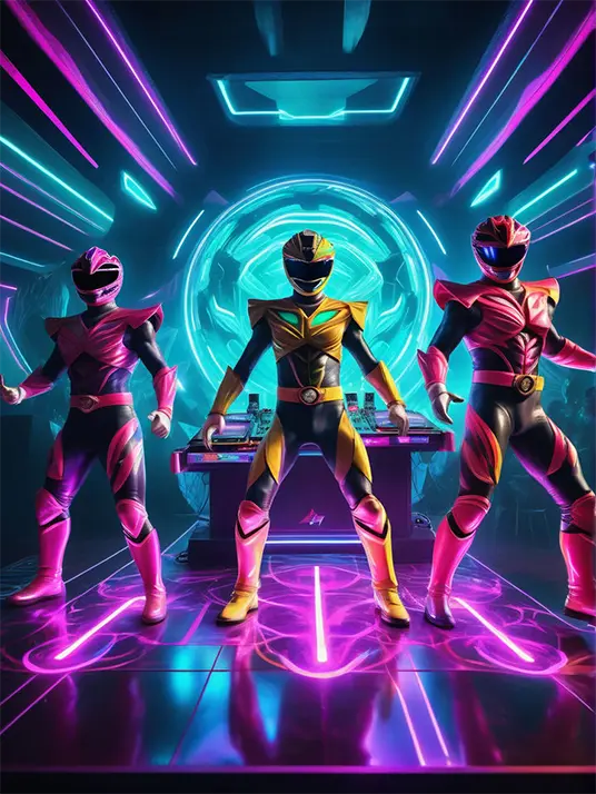 Painting Of Power Ranger Painting | Diamond Painting Kits