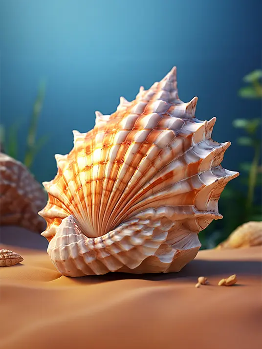 Seashell At The Beach Painting | Diamond Painting Kits