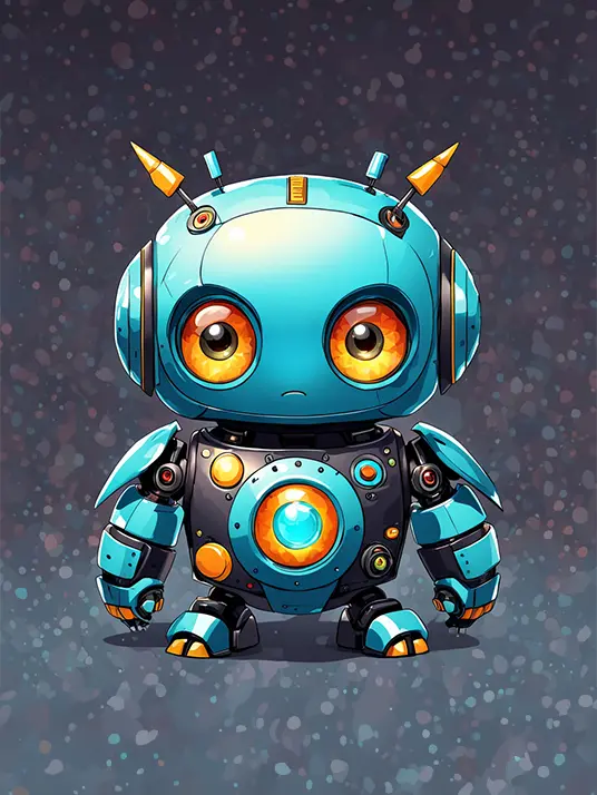 Adorable Robot Painting | Diamond Painting Kits