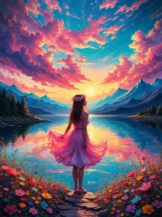 Deep Dream Portrait Painting Painting | Diamond Painting Kits