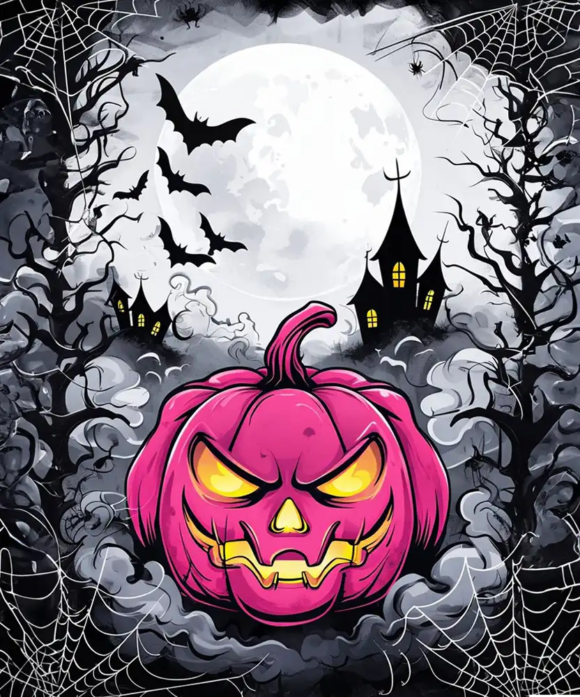 Scary Pumpkin Painting | Diamond Painting Kits