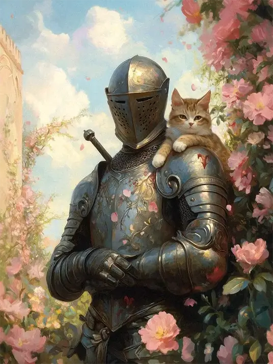 Painting Of A Knight Painting | Diamond Painting Kits