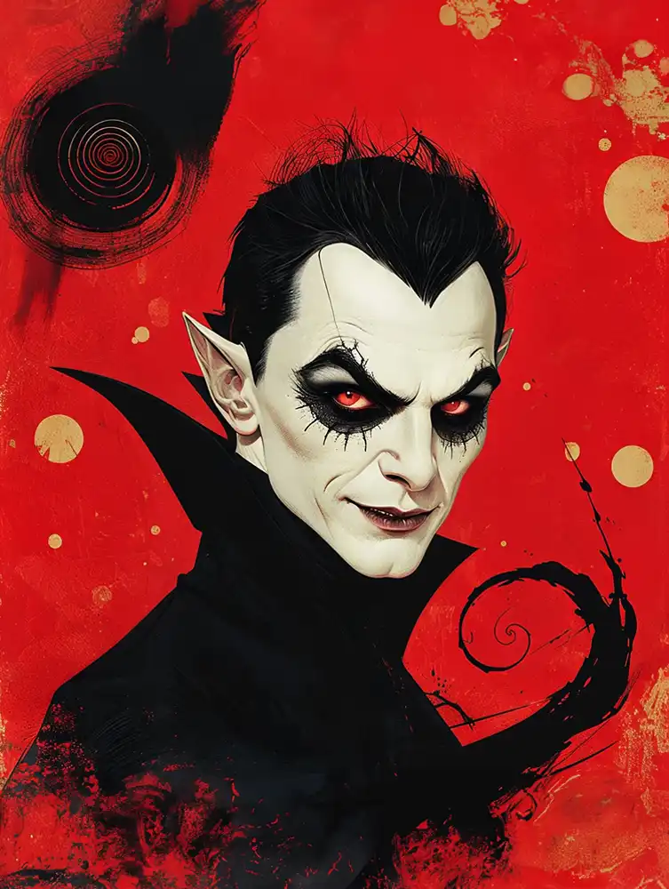 Gothic Menacing Vampire Painting | Diamond Painting Kits