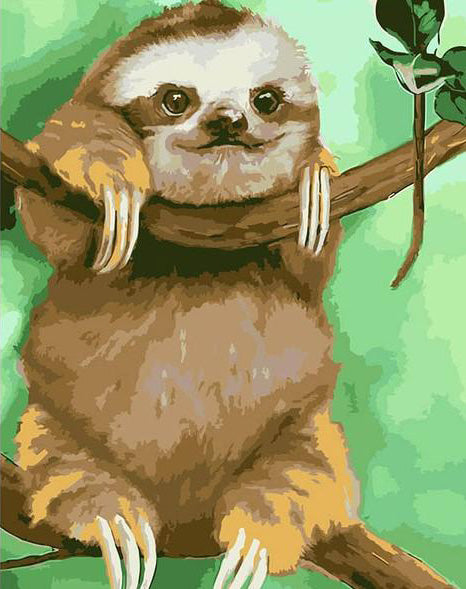 Funny Sloth Diamond Painting Painting | Diamond Painting Kits