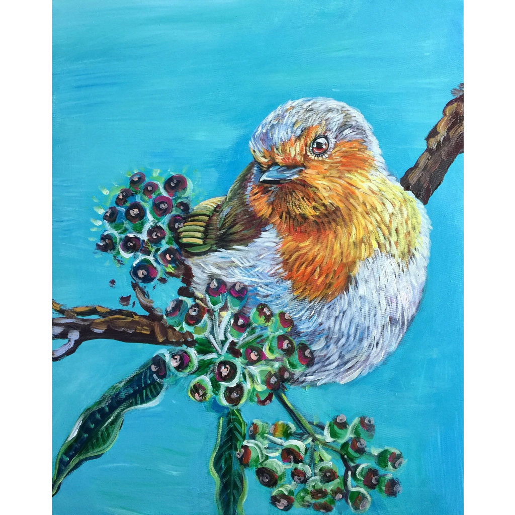 Eueopean Robin Diamond Painting Painting | Diamond Painting Kits