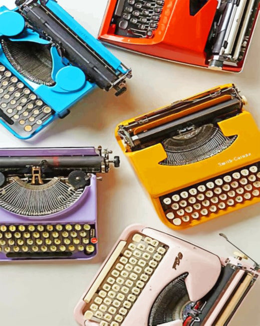 Vintage Typewriters Diamond Painting Painting | Diamond Painting Kits