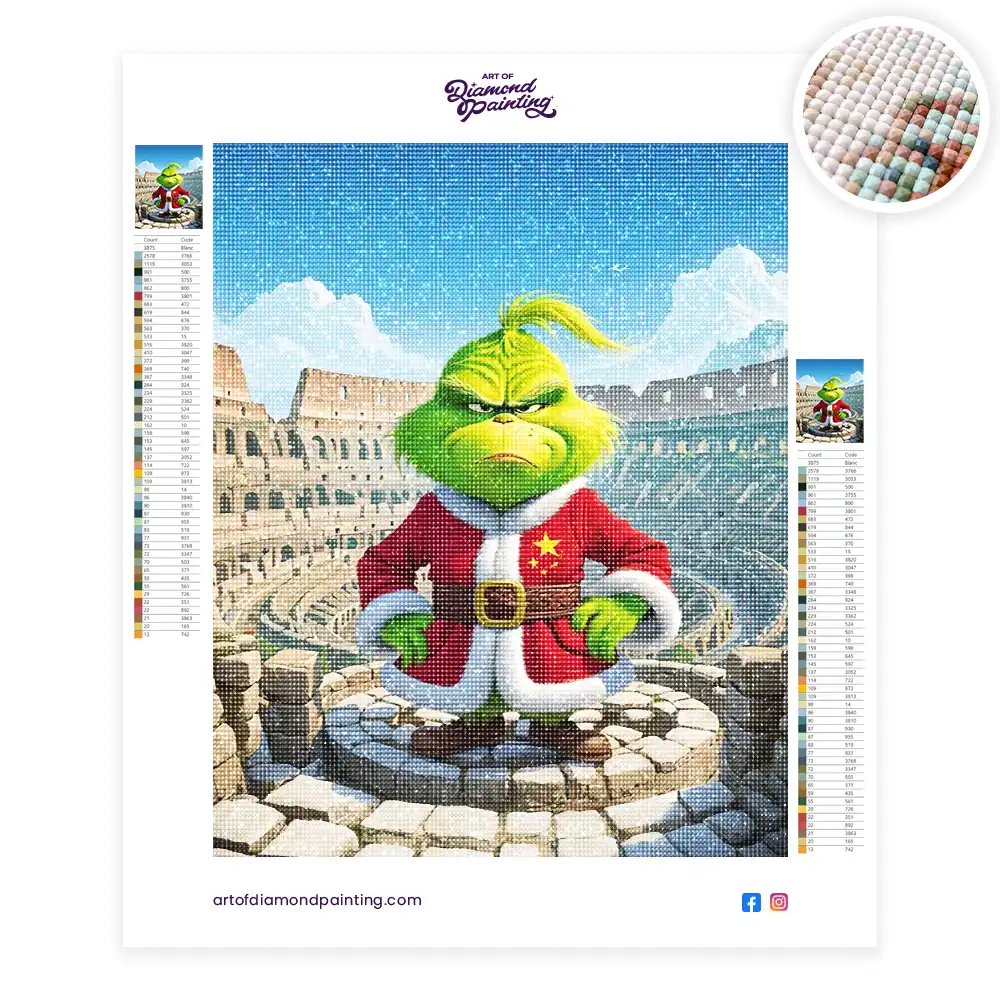 The Grinch Painting Painting | Diamond Painting Kits