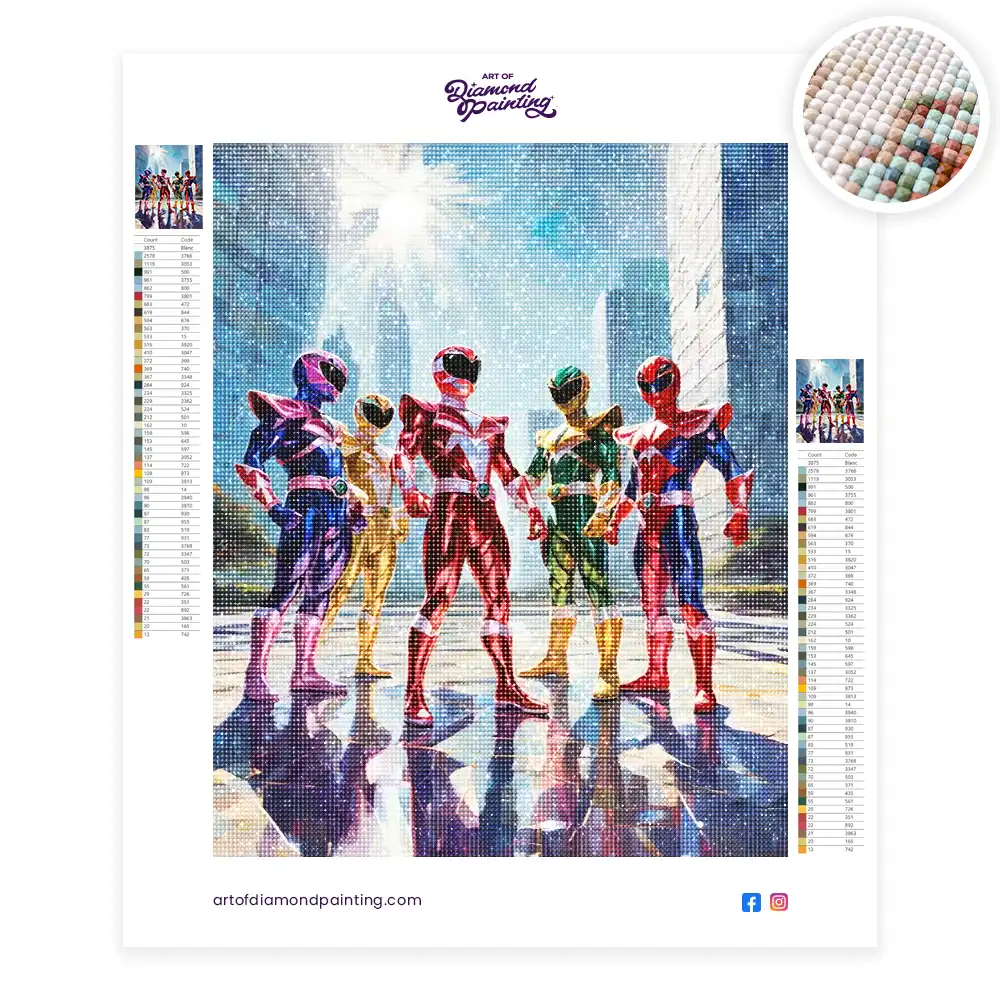 Power Ranger Painting | Diamond Painting Kits