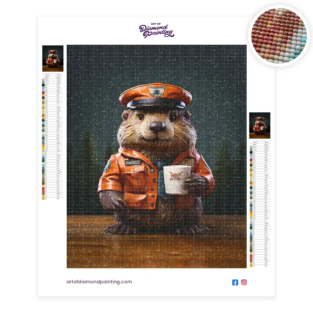 Beaver Cub Scout Painting | Diamond Painting Kits