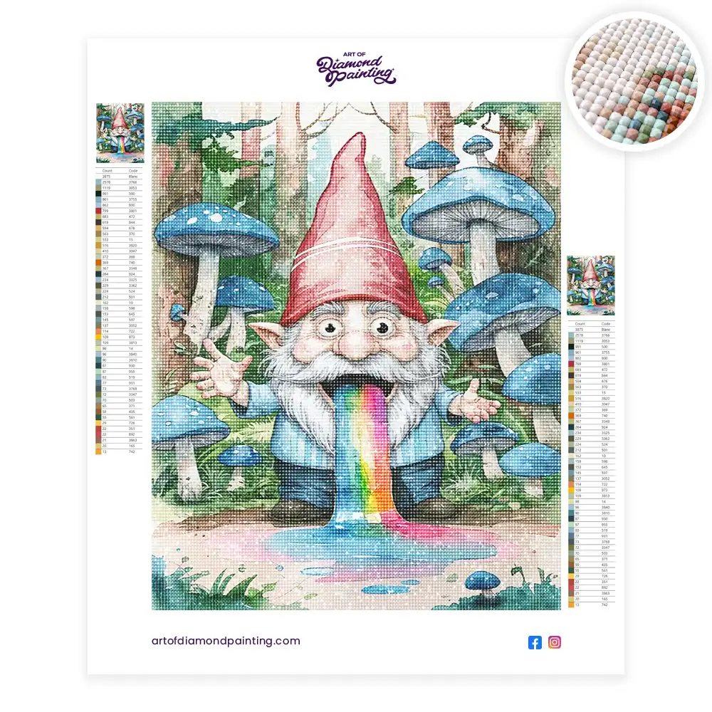 Gnome Mythical Creature Painting | Diamond Painting Kits
