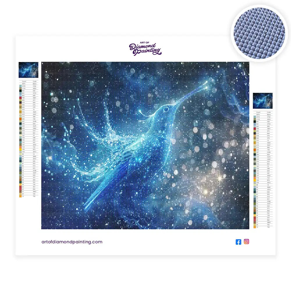 Sparkling Bird Painting | Diamond Painting Kits