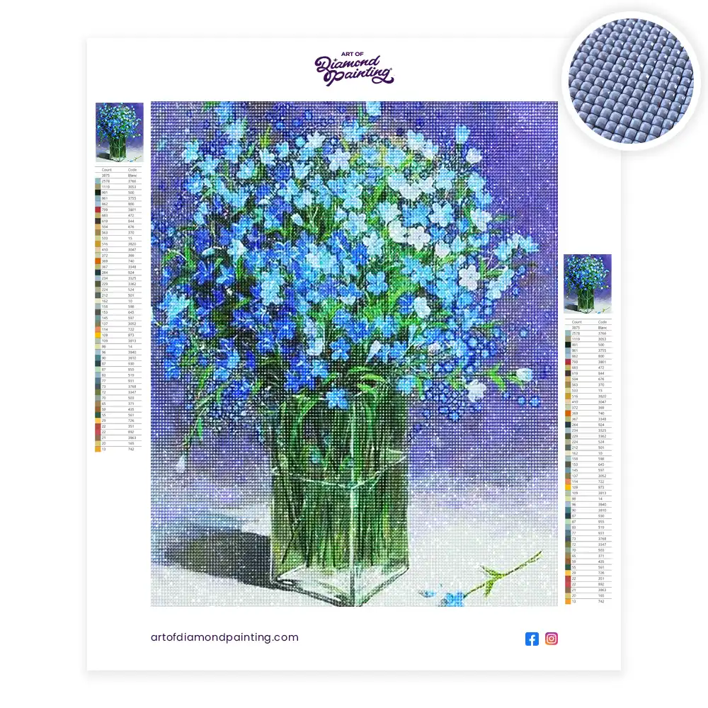 Periwinkle Diamond Painting Painting | Diamond Painting Kits