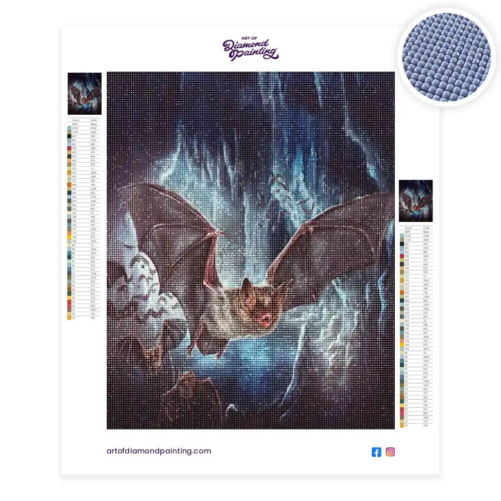 Painting Bats Diamond Painting Painting | Diamond Painting Kits