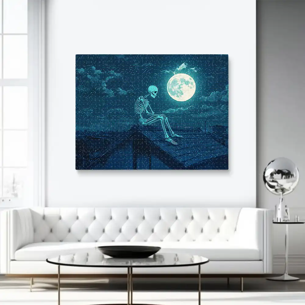 Scary Skeleton Painting | Diamond Painting Kits