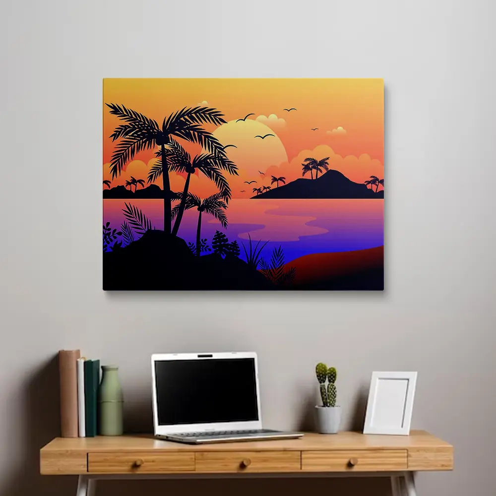 Sunset Landscape Diamond Painting | Diamond Painting Kits