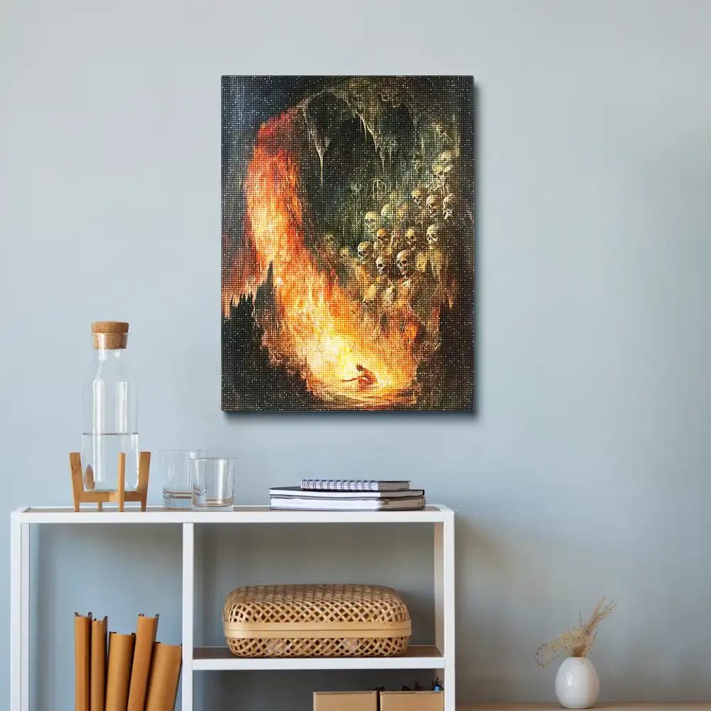 Underground Cavern Painting Painting | Diamond Painting Kits