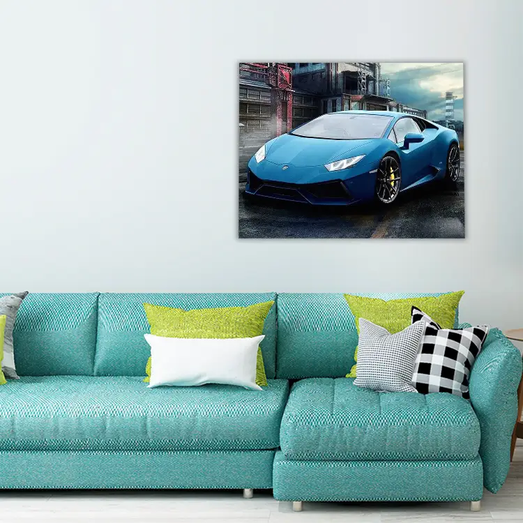 Blue Lamborghini Diamond Painting Painting | Diamond Painting Kits