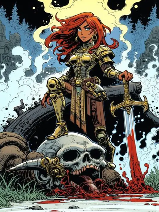 Comic Girl Painting | Diamond Painting Kits