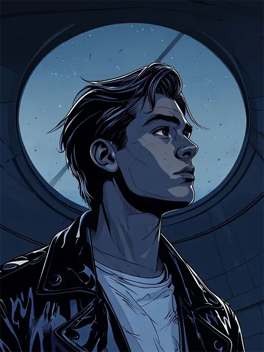 Dramatic Comic Man Painting | Diamond Painting Kits