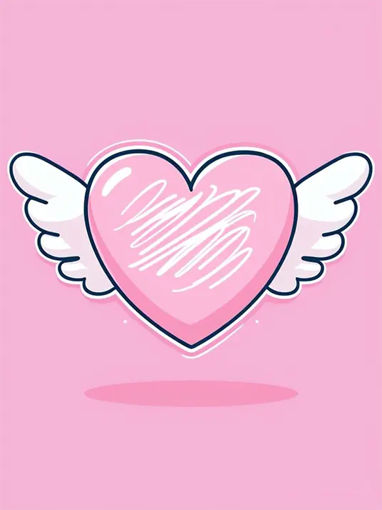 Flying Heart Painting | Diamond Painting Kits