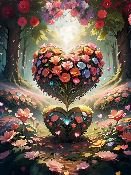 Love Bloom Painting | Diamond Painting Kits