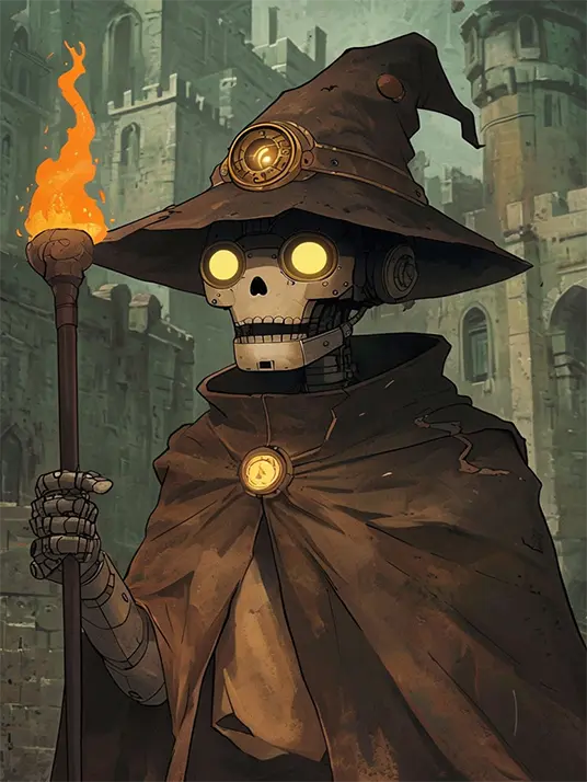 Robotic Wizard Character Painting | Diamond Painting Kits