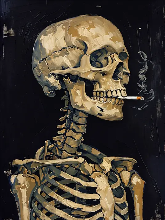 Skeleton Portrait Painting | Diamond Painting Kits