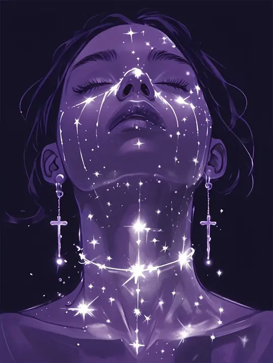 Surreal Celestial Face Painting | Diamond Painting Kits